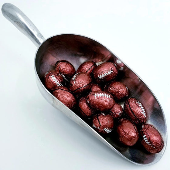 Foiled Chocolate Footballs - Pollak's Candies